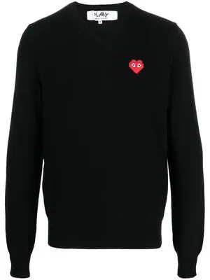 Play Comme Des Garcon Drop Shoulder Knitwear For Men