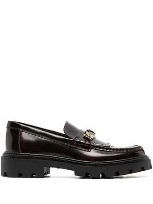 TOD'S Fringe-detail Leather Loafers - Red