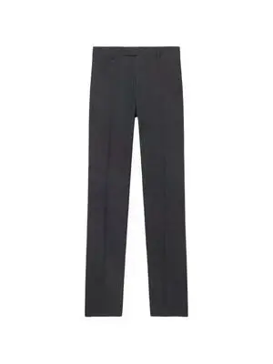 Sandro Straight-leg Wool Trousers - Grey