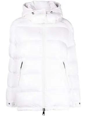 Moncler Maire Quilted Hooded Jacket - White