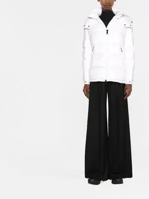 Moncler Maire Quilted Hooded Jacket - White