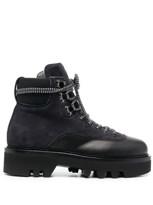 Furla Panelled Lace-up Boots