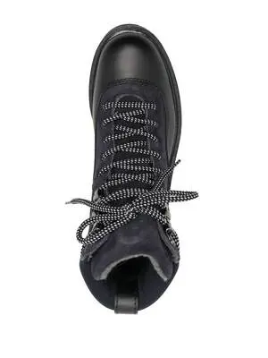 Furla Panelled Lace-up Boots