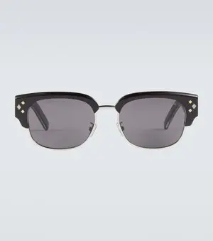 Dior Cd Diamond C1u Square Sunglasses - Black