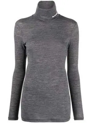JIL SANDER Fine-knit Top - Grey