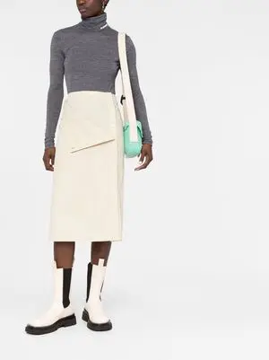 JIL SANDER Fine-knit Top - Grey