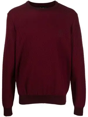 BILLIONAIRE Round-neck Knit Jumper - Red