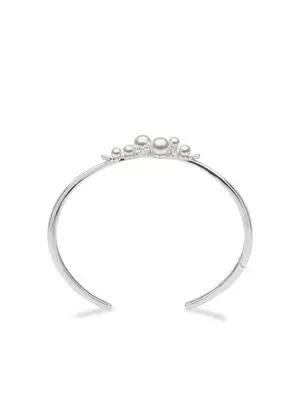 Yoko London 18kt White Gold Pearl And Diamond Bracelet