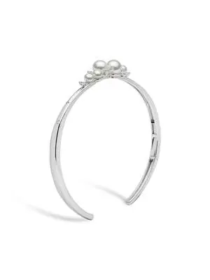 Yoko London 18kt White Gold Pearl And Diamond Bracelet