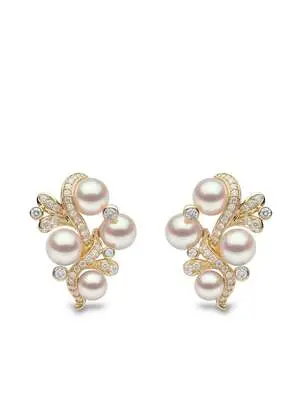 Yoko London 18kt Diamond And Pearl Earrings
