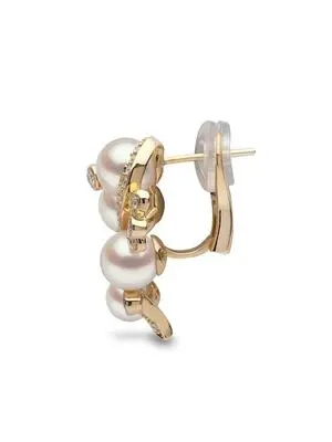Yoko London 18kt Diamond And Pearl Earrings