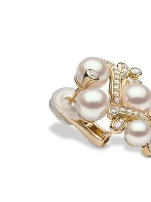 Yoko London 18kt Diamond And Pearl Earrings