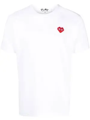 Play Comme Des Garcon Short-sleeve Cotton T-shirt