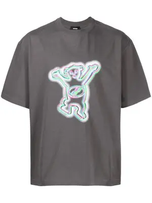 We11Done Graphic-print Cotton T-shirt - Grey