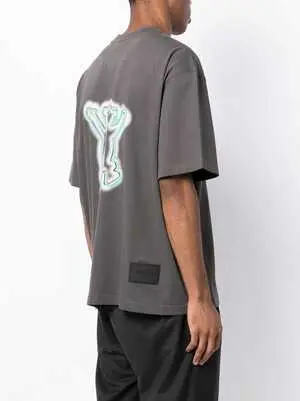 We11Done Graphic-print Cotton T-shirt - Grey