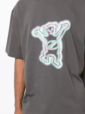 We11Done Graphic-print Cotton T-shirt - Grey