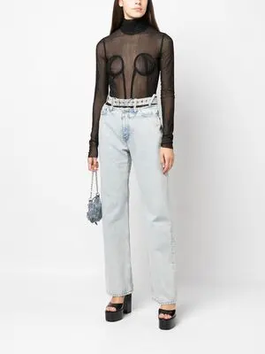 Natasha Zinko High Neck Mesh Top