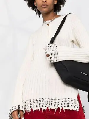 Marni Stippled Trim Ribbed Jumper