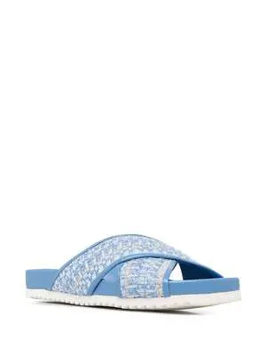 MADISON MAISON Crossover Strap Sandals - Blue