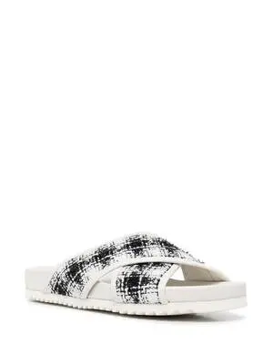 MADISON MAISON Crossover Strap Sandals - White