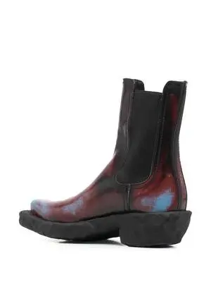 Camper Leather Ankle Boots - Black