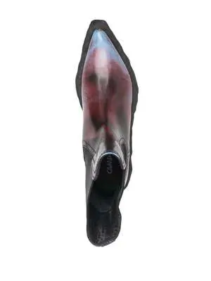 Camper Leather Ankle Boots - Black