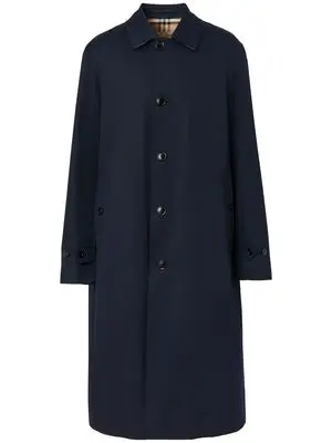 Burberry Single-breasted Hooded Coat