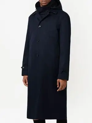 Burberry Single-breasted Hooded Coat