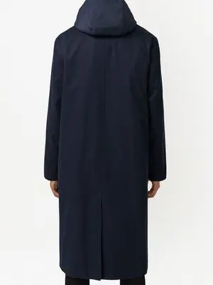 Burberry Single-breasted Hooded Coat