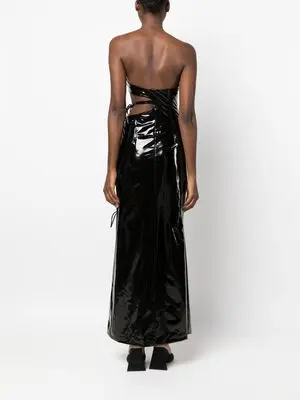 ROTATE BY BIRGER CHRISTENSEN Strapless Cut-out Maxi Dress
