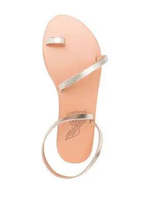 ANCIENT GREEK SANDALS Apli Eleftheria Metallic-effect Sandals - Gold