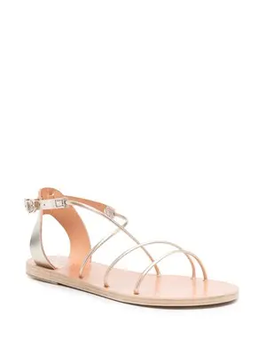 ANCIENT GREEK SANDALS Meloivia Metallic Sandals - Gold