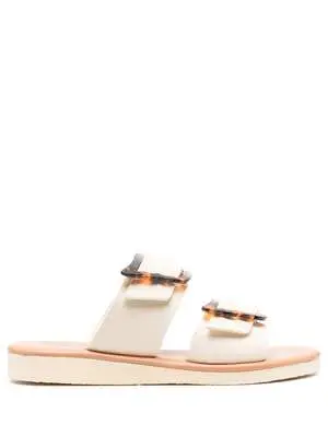 ANCIENT GREEK SANDALS Iaso Flat Sandals - Neutrals