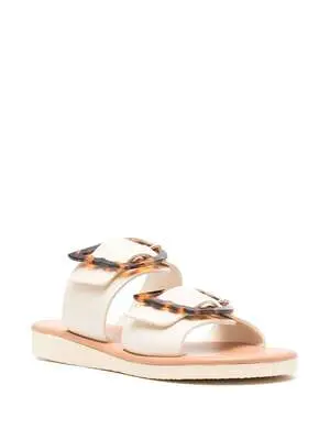 ANCIENT GREEK SANDALS Iaso Flat Sandals - Neutrals