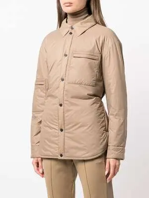 Aztech Mountain Pillow Padded Shirt Jacket - Brown