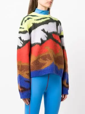 Aztech Mountain Club Sweater - Orange