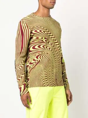 Aztech Mountain Matterhorn Jacquard Crewneck Jumper - Red