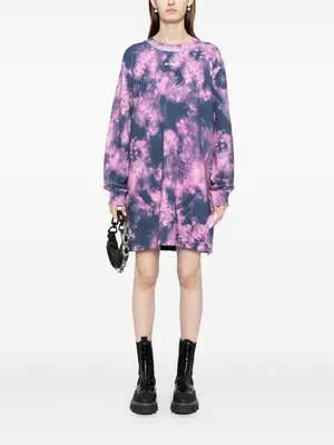 Off-White Arrows Tie-dye Sweatshirt Dress