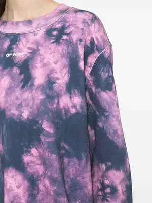 Off-White Arrows Tie-dye Sweatshirt Dress