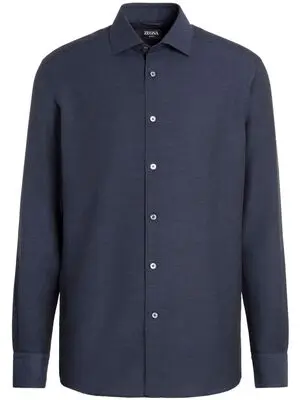 Zegna Long-sleeve Dress Shirt - Blue