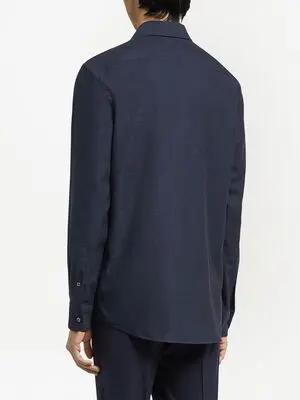 Zegna Long-sleeve Dress Shirt - Blue