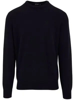 Zegna Crew Neck Cashmere Jumper - Blue