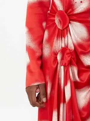 JW Anderson Long-sleeve Twisted Draped Dress