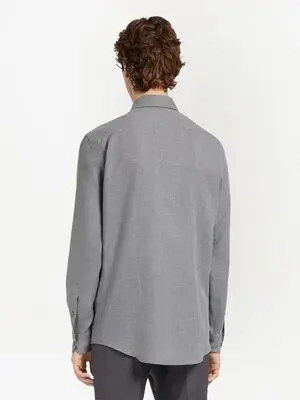 Zegna Cashco Long-sleeve Shirt - Grey