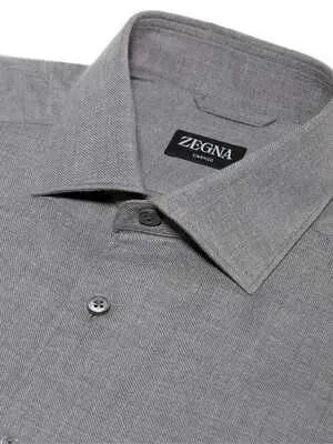 Zegna Cashco Long-sleeve Shirt - Grey