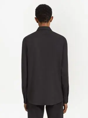 Zegna Cashco Long-sleeve Shirt - Black