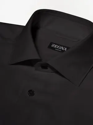 Zegna Cashco Long-sleeve Shirt - Black