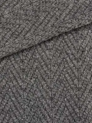 Zegna Chevron Knit Calf-length Socks