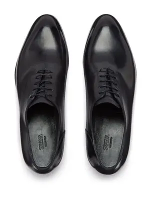 Zegna Vienna Leather Oxford Shoes