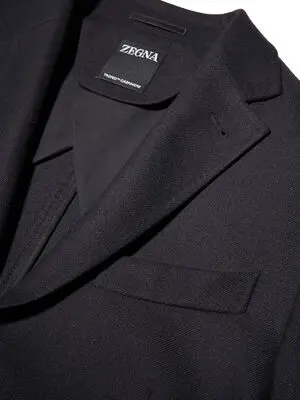Zegna Trofeo Single-breasted Cashmere Jacket - Black